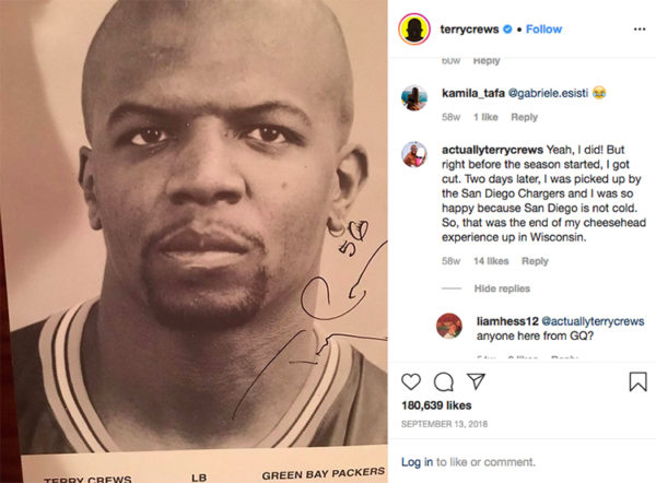 Terry Crews briefly played for the Packers | Milwaukee Record
