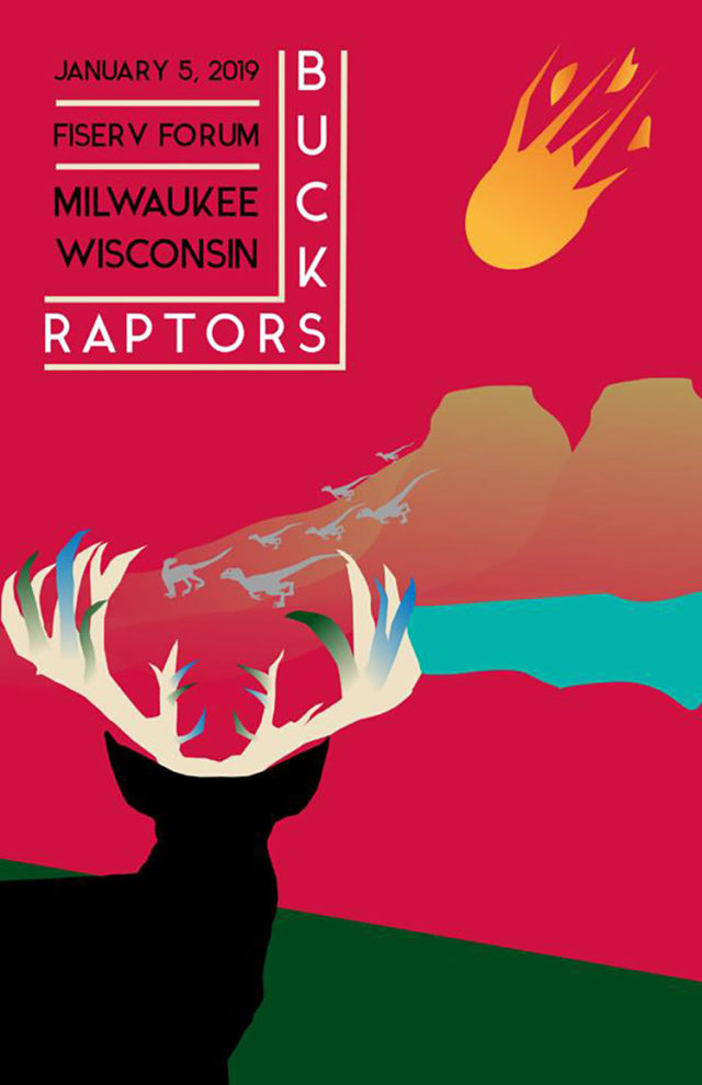 Some guy is designing posters for every Milwaukee Bucks game in 2019 ...