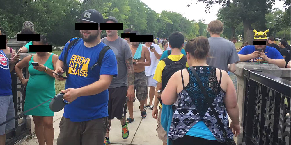 Watch a time-lapse video of hundreds of Pokemon Go players in Lake Park ...