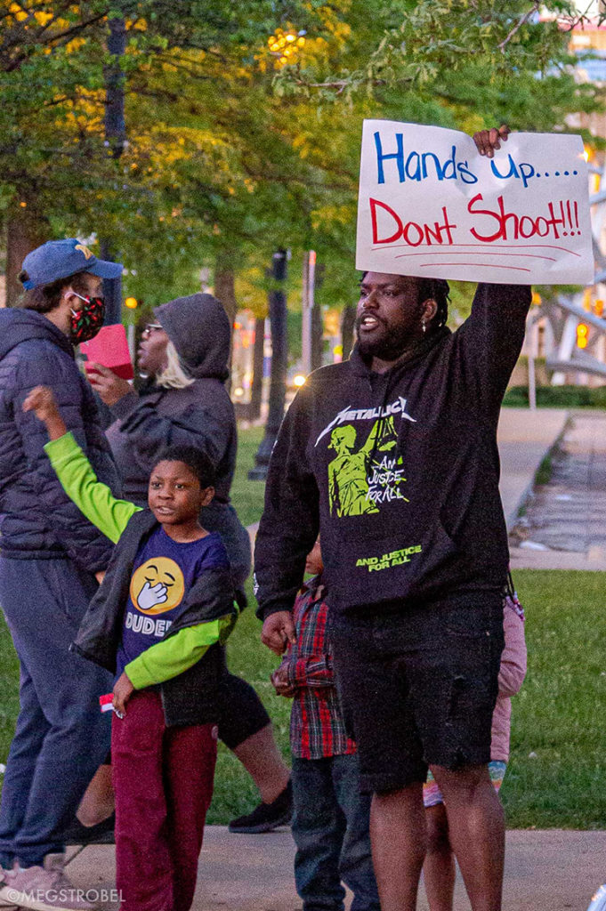 Scenes and streams from Monday's peaceful protests in Milwaukee, Wisconsin