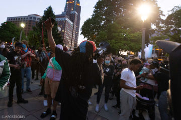 Scenes and streams from Monday's peaceful protests in Milwaukee, Wisconsin