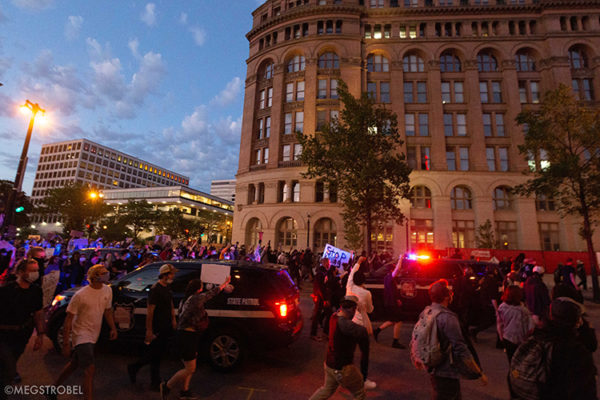Scenes and streams from Monday's peaceful protests in Milwaukee, Wisconsin