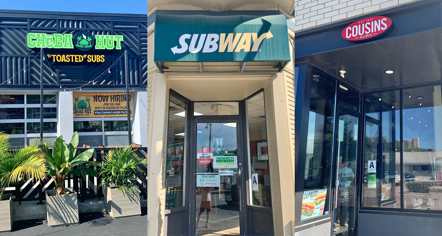 The 3 sub shops on the corners of Oakland and Locust, ranked ...