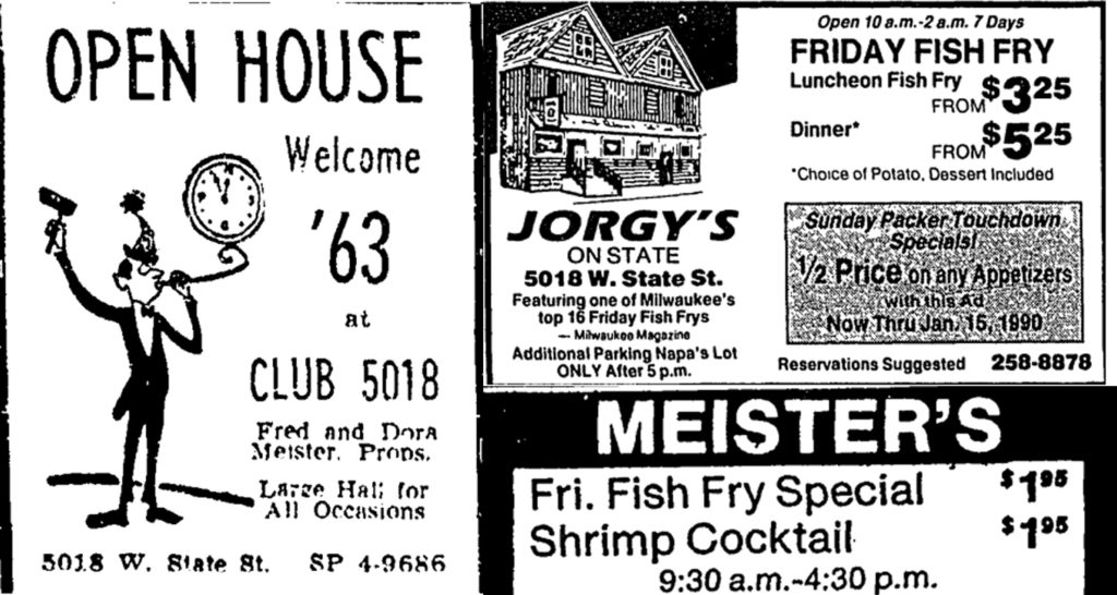 411 Friday fish frys and counting: Spitfires On State (Milwaukee ...