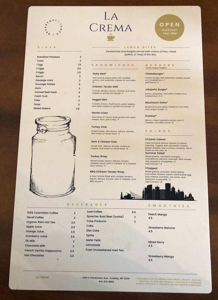 La Crema in Cudahy is now open (and it’s very good!) | Milwaukee Record