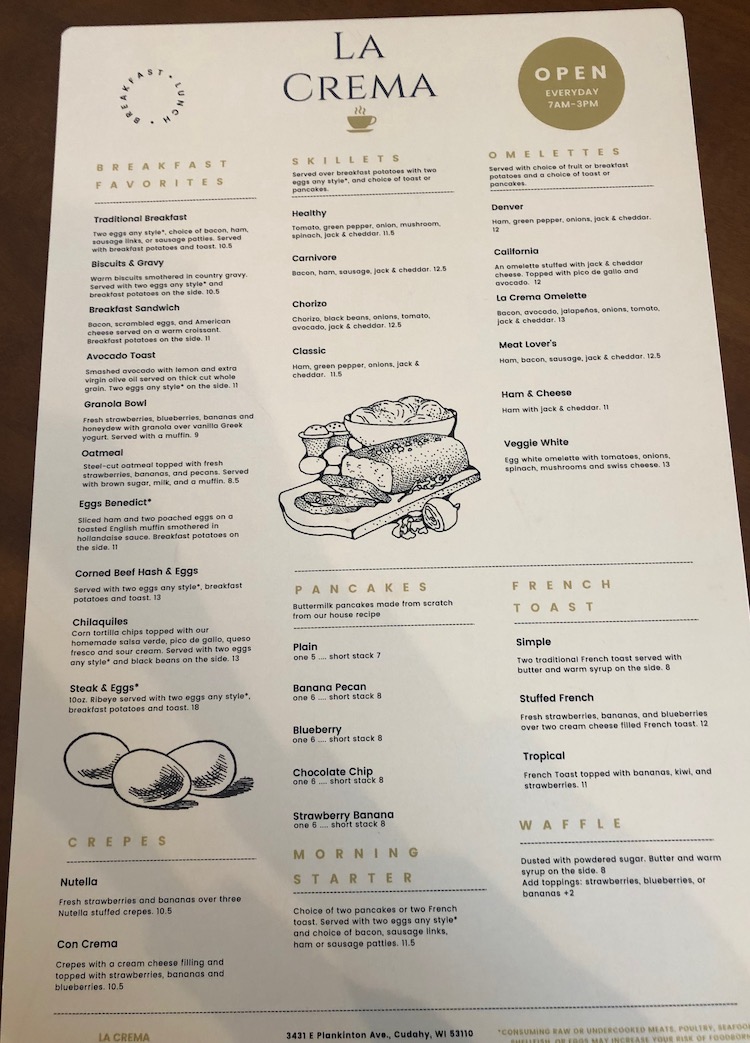 La Crema in Cudahy is now open (and it’s very good!) | Milwaukee Record