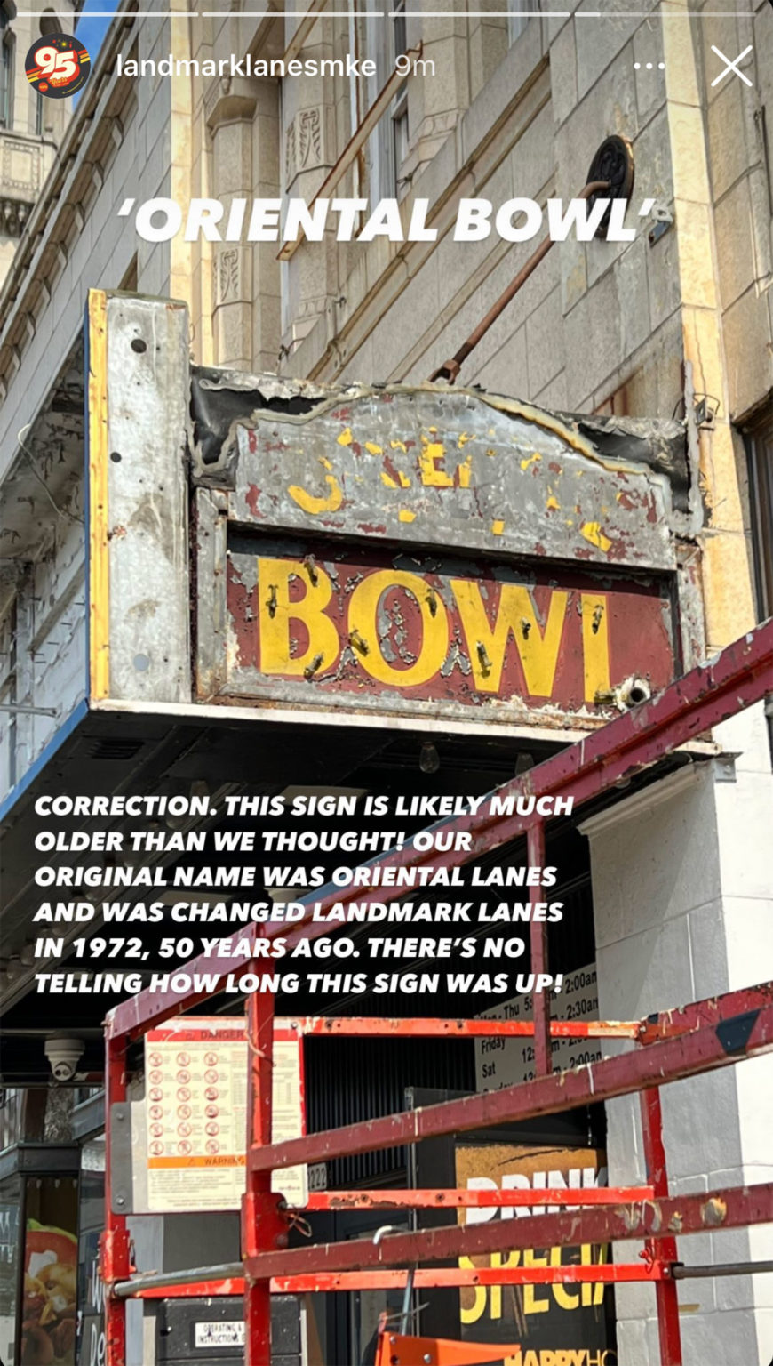 Ahead of 95th anniversary week, Landmark Lanes gets new marquee ...