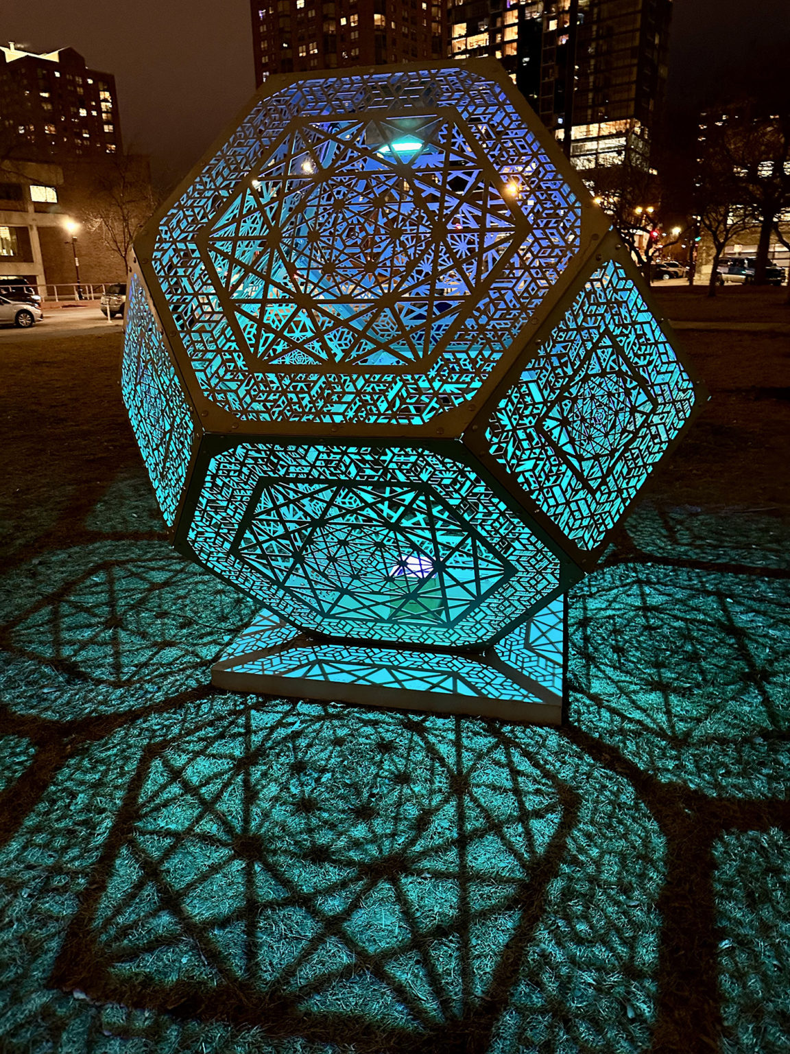 22 pictures of the “Lightfield” installation at Cathedral Square Park ...