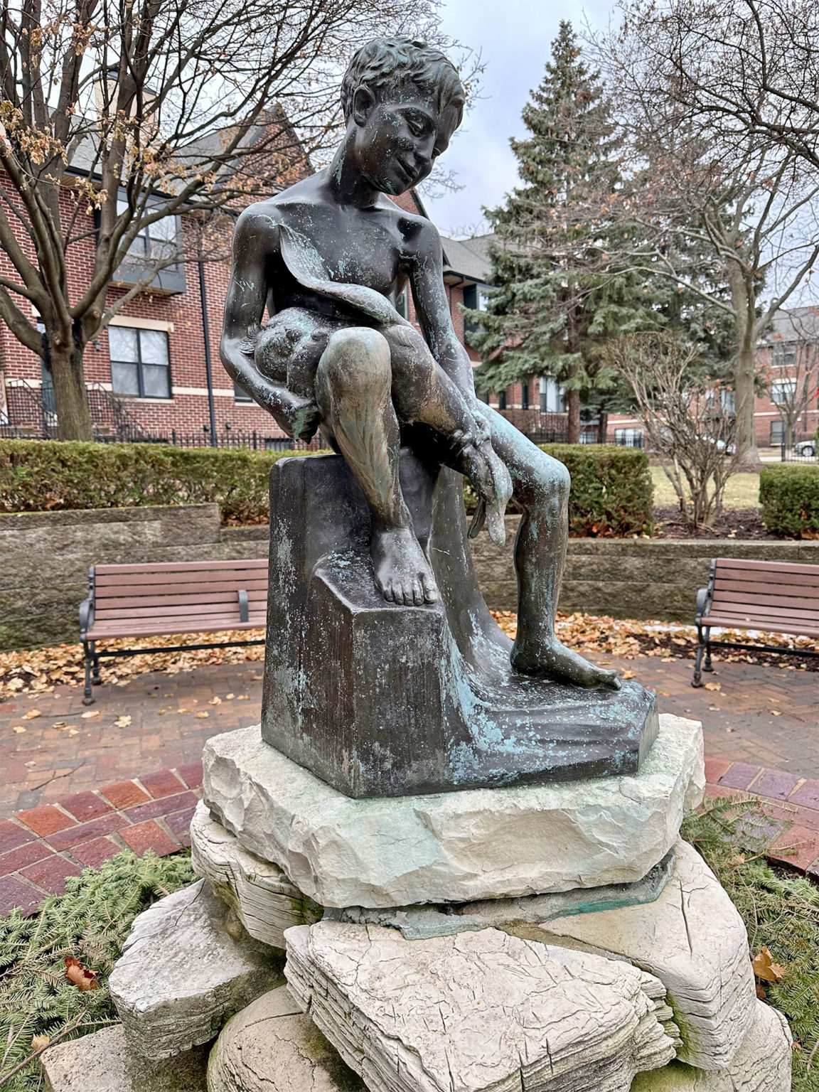 That ‘Boy With Goose’ sculpture in Marshall Park: The Milwaukee Record ...