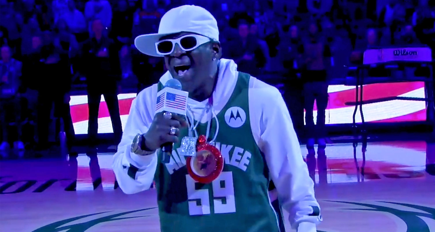 Here’s Flavor Flav singing the national anthem at a Bucks game, plus 3 ...