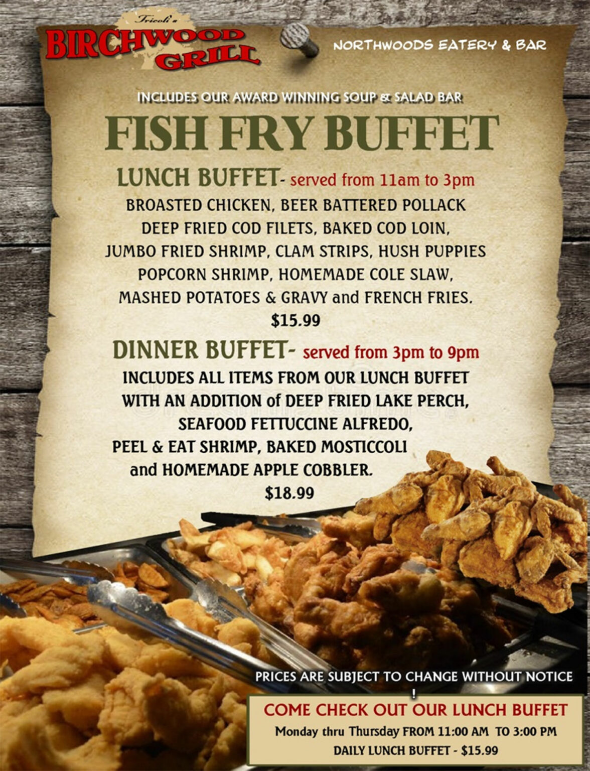 Kenosha’s Birchwood Grill boasts buffet with 5 billion choices ...