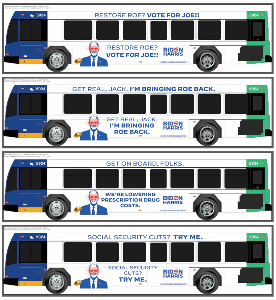 The DNC has some bus wraps for the RNC | Milwaukee Record