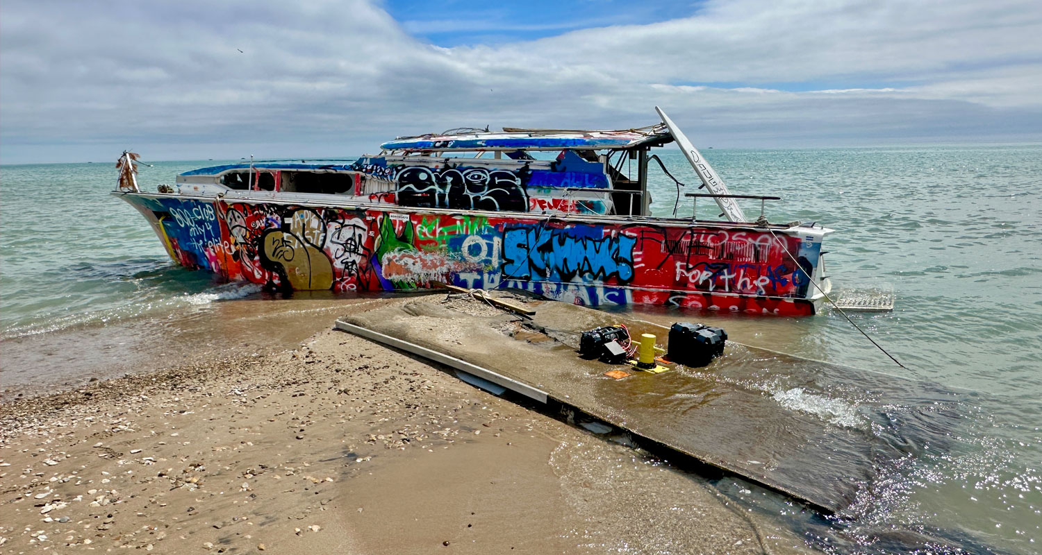 They’re gonna remove the Milwaukee Boat on Tuesday. For real this time ...