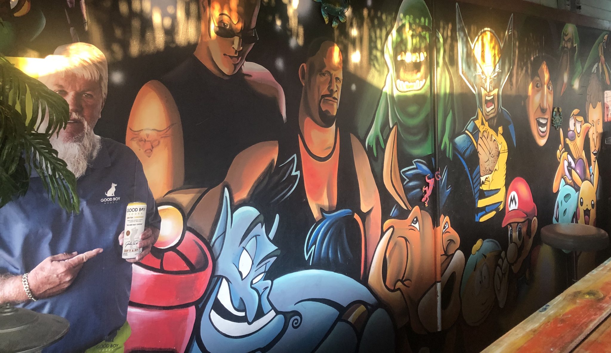 Characters on this wild mural we saw at a bar in Sheboygan last weekend ...
