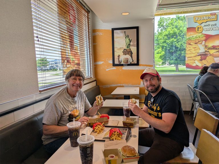 I had a Big Mac and a fish fry with Don Gorske, who holds the record ...