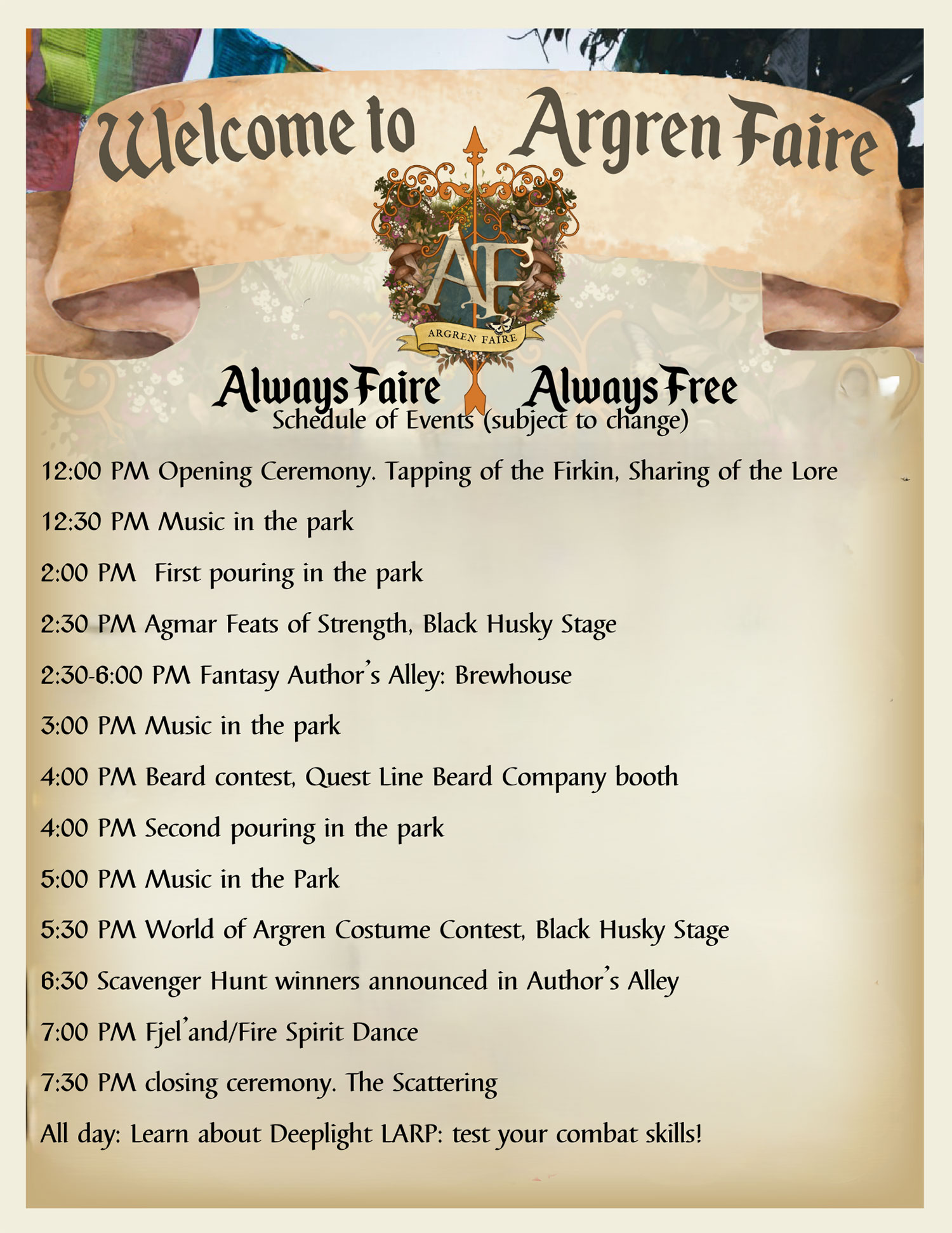 Here’s the (tentative) schedule for Riverwest’s second annual Argren ...