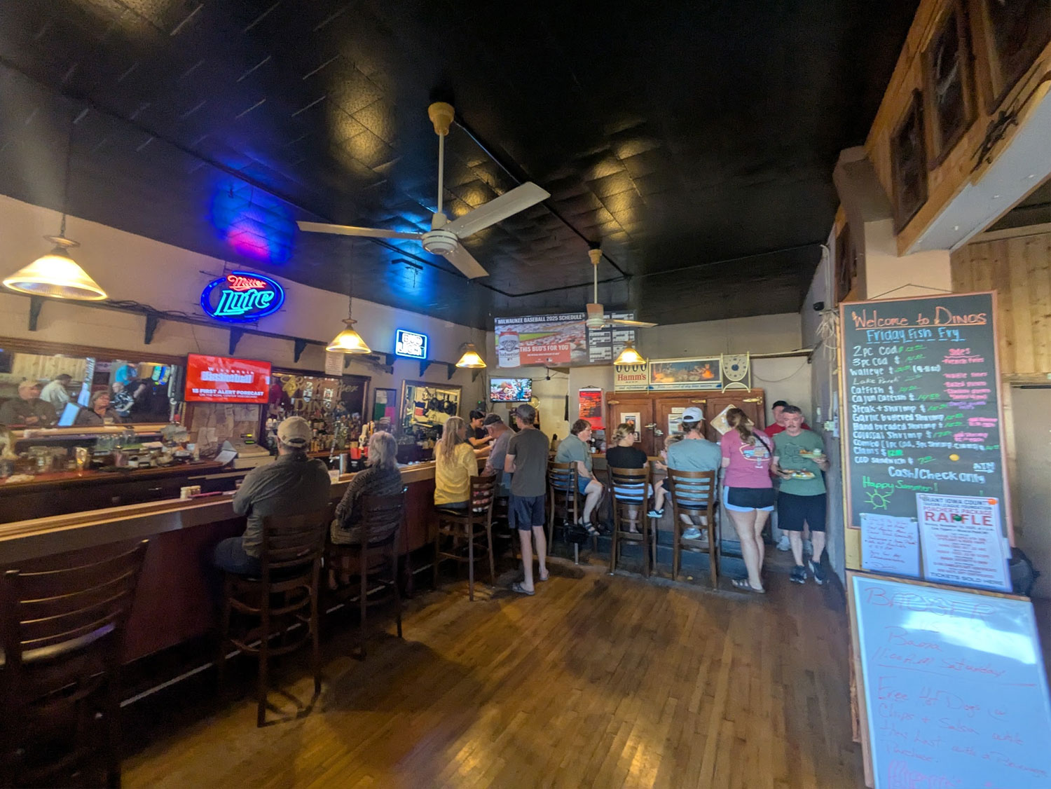 Drift into Dino’s in Dodgeville for succulent perch, side of cowboy ...