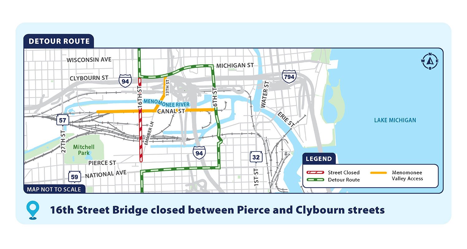 16th Street Bridge closure update | Milwaukee Record