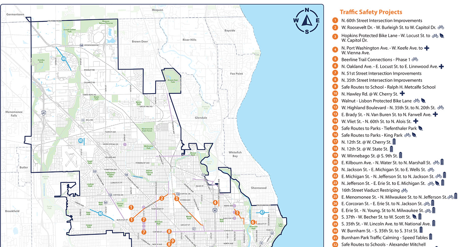 Here’s a map of the 64 traffic calming projects beginning construction ...