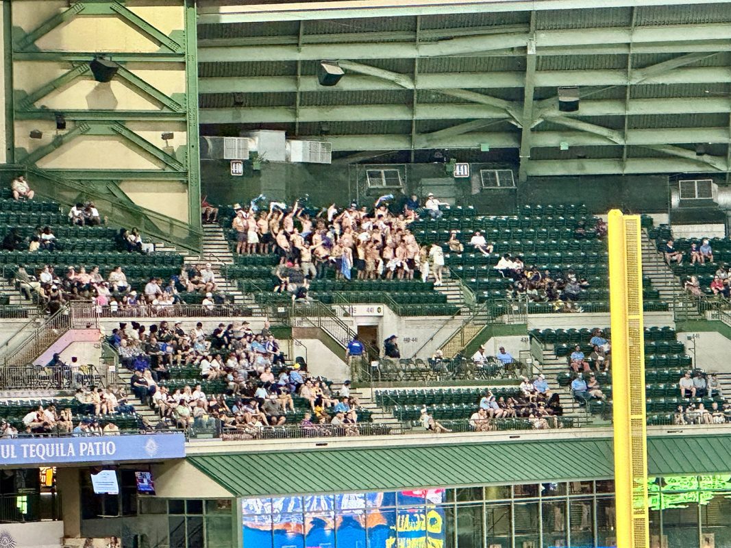 Milwaukee Brewers had a designated ‘Tarps Off’ section at Tuesday’s ...